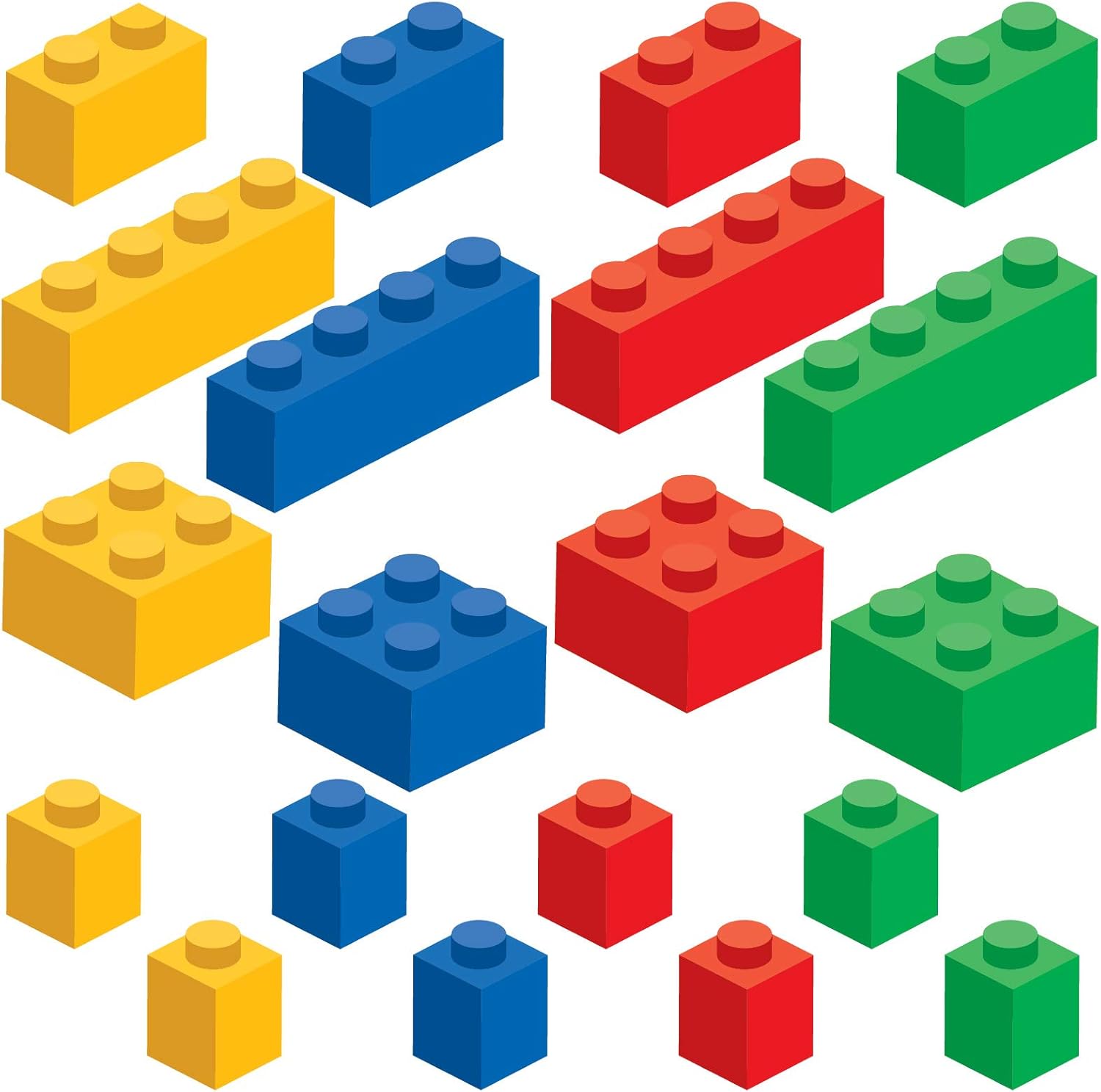 Amazon.com: Brick Builders Blocks Wall Decal Stickers Pack, Set of 20 ...
