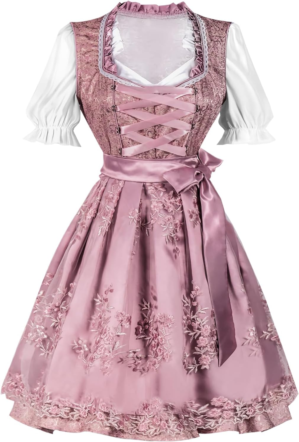 Women German Outfit - Halloween Festival Dirndl Dresses Costume ...