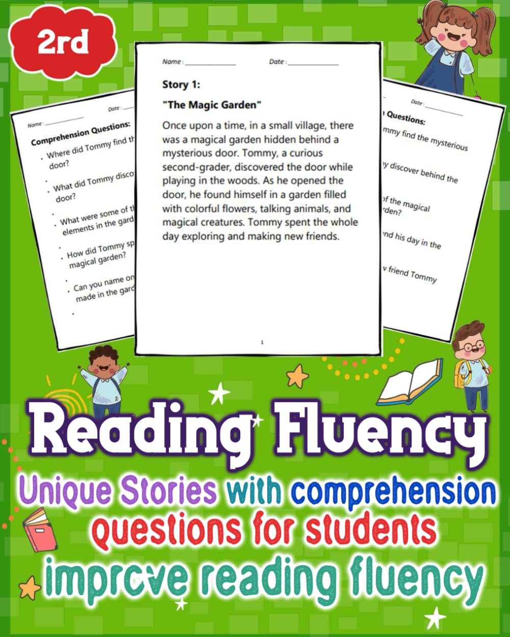 Reading Fluency Unique Stories with comprehension questions for ...