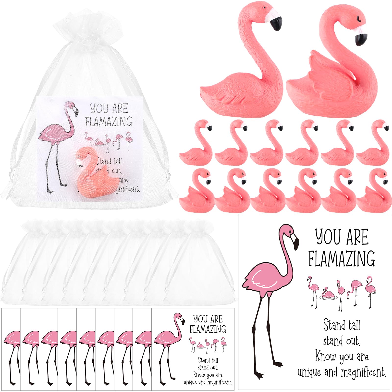 Amazon.com : Poen 300 Pcs Employee Appreciation Gifts Flamingo Party ...