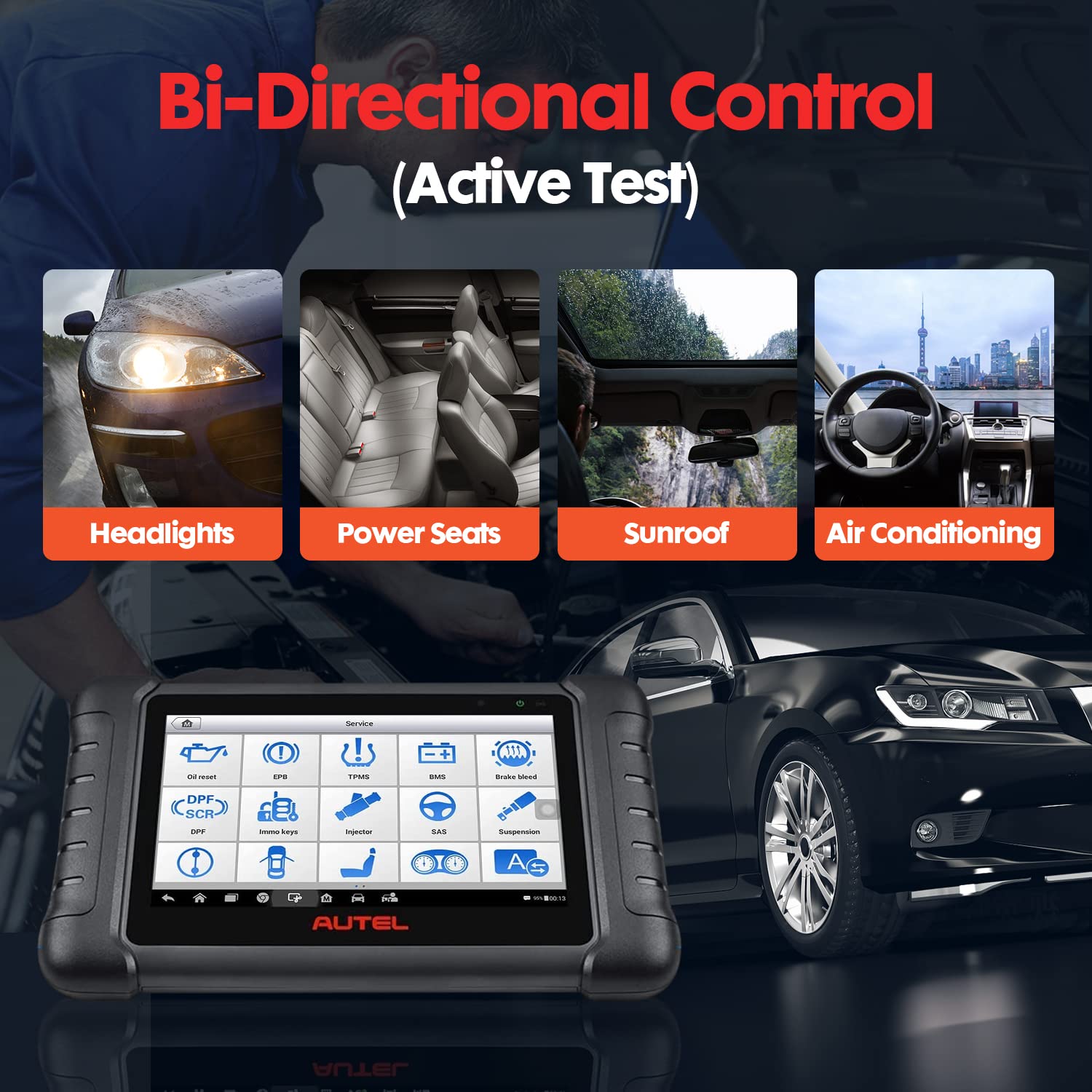 Buy Autel MaxiDAS DS808K Bi-Directional Control Scan Tool, 2022 Upgarde ...