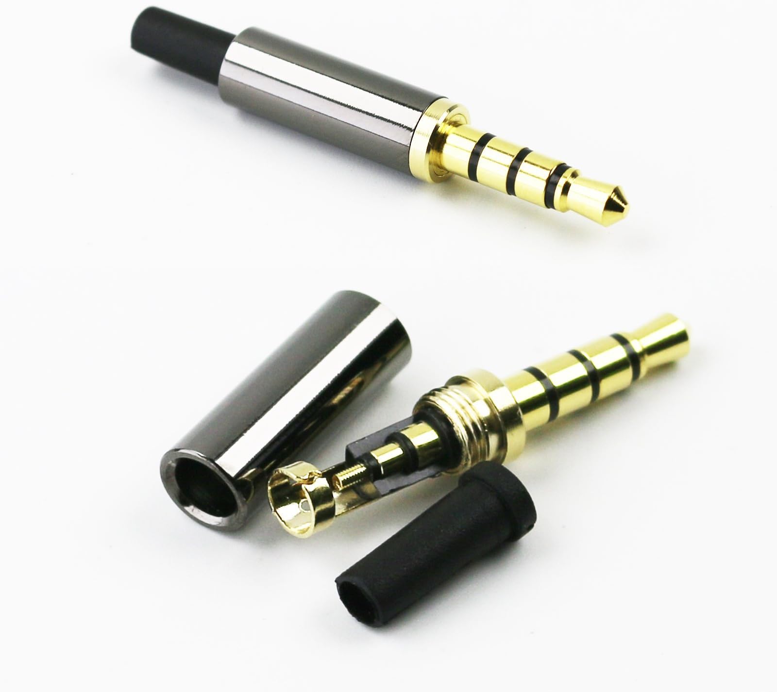 Amazon.com: KetDirect 2Pcs Gold 4 Pole 3.5mm Male Repair headphone Jack ...