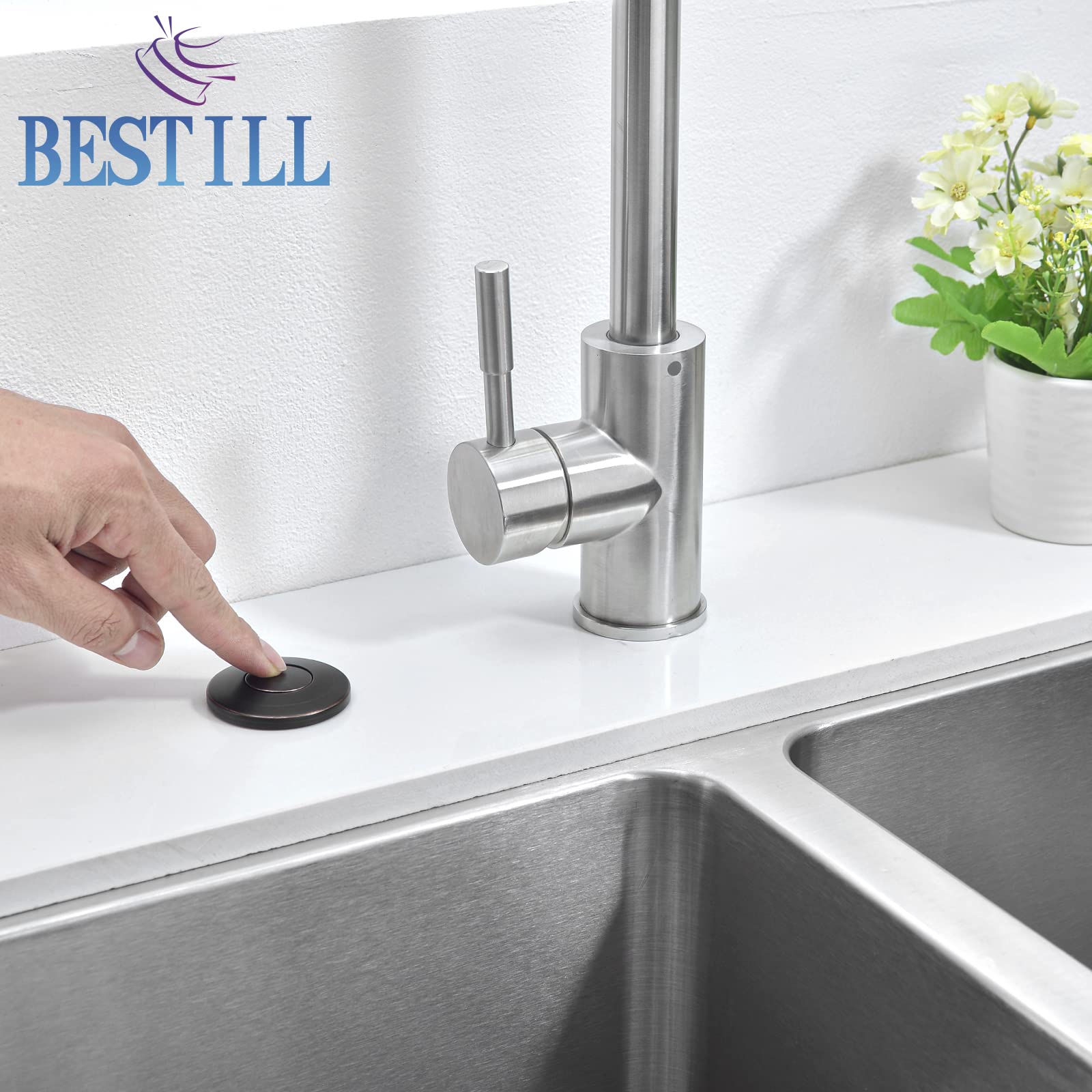 Snapklik.com : Garbage Disposal Air Switch Kit, UL Listed, Oil Rubbed ...
