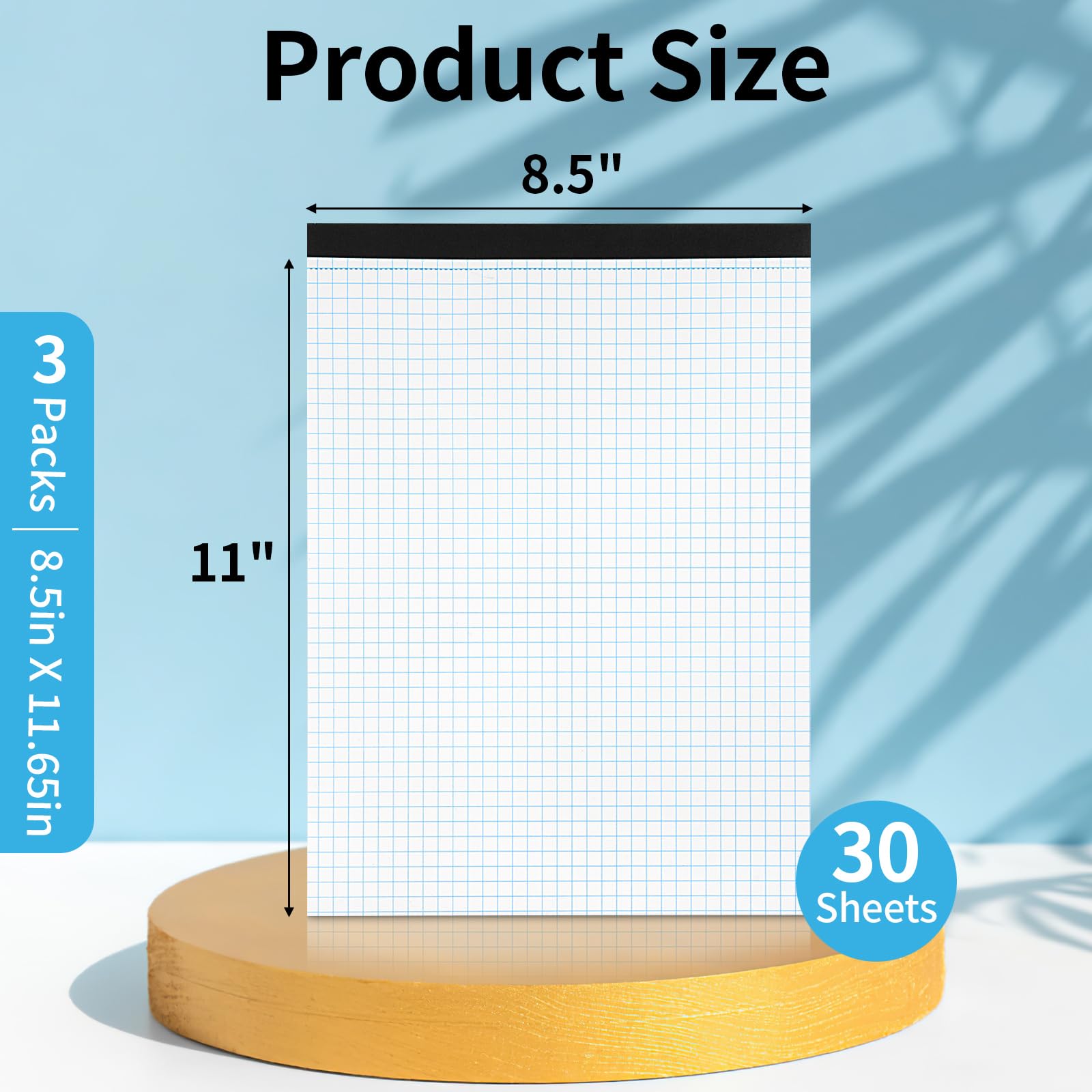 Snapklik.com : Grid Paper Notebook 8.5 X 11, 4x4 Graph Paper, Sturdy ...