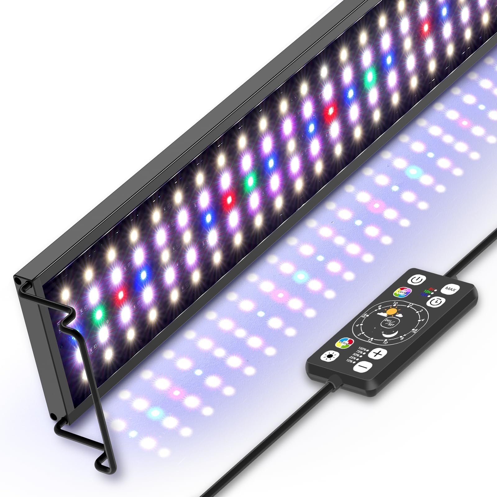 hygger 20W Aquarium LED Light, Fish Tank Full Spectrum Lighting with 24 ...