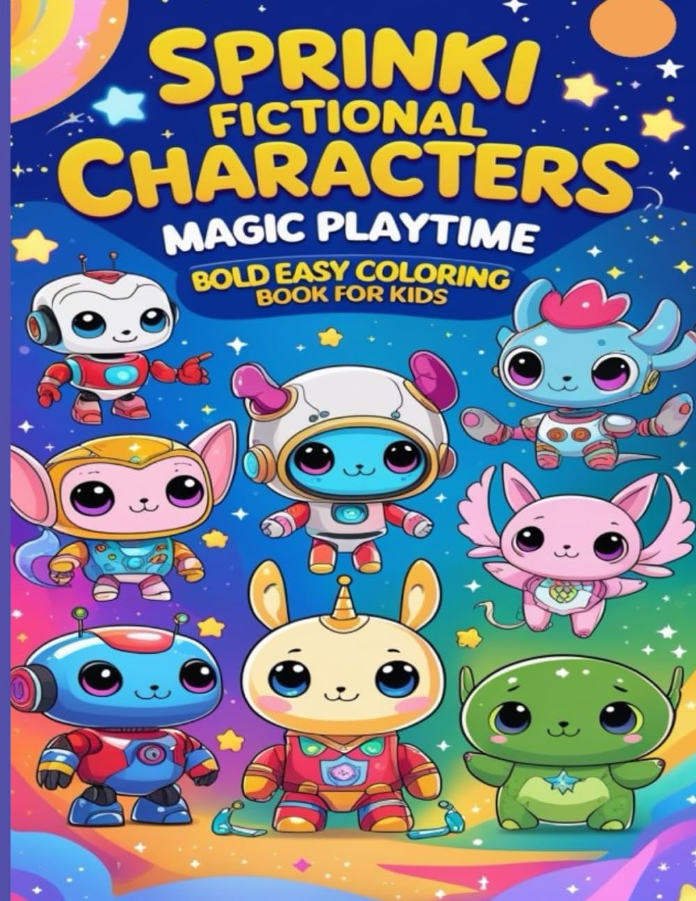 Sprinki fictional characters Magic Playtime: Bold Easy Coloring Book ...