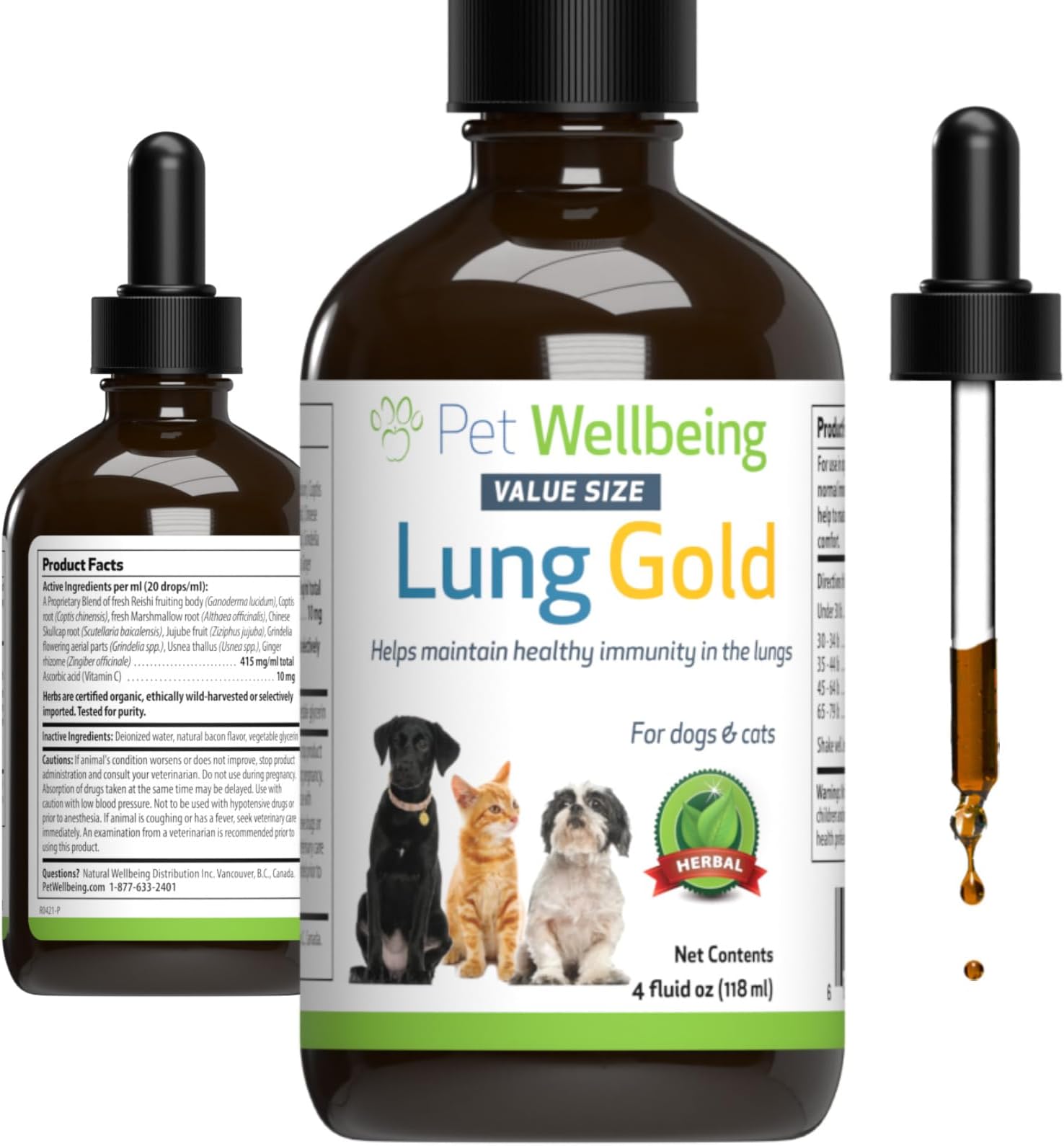 Amazon.com : Pet Wellbeing Lung Gold for Dogs - Lung Immune Support ...