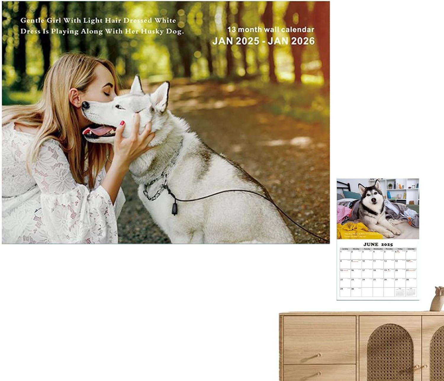 Amazon.com: Cute Dog Calendar 2025 - Dog Calendar 2025 Wall, Dog Lover ...