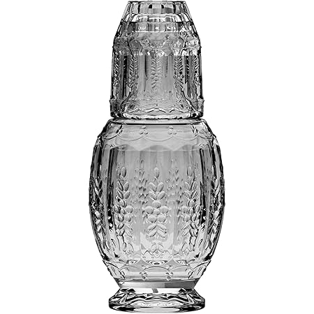 Amazon.com | Elle Décor Vintage Glass Carafe Set, Clear, 4.7x10.2 ...