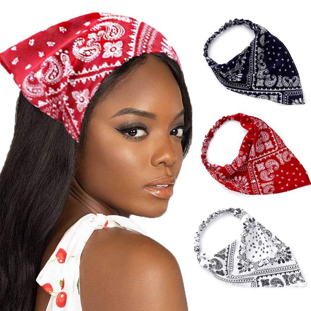 Red Bandana In Hair