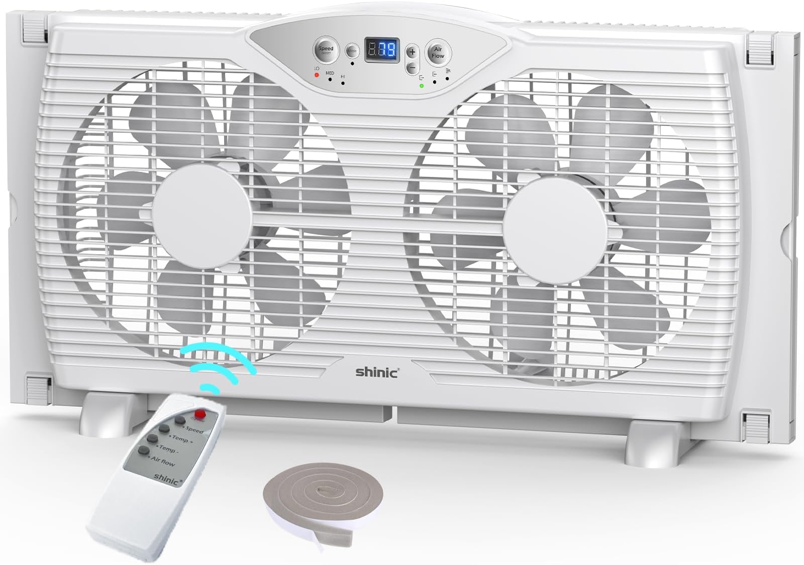 Amazon.com: EVO Window Fan Air Circulator with Remote Control (Fits Up ...