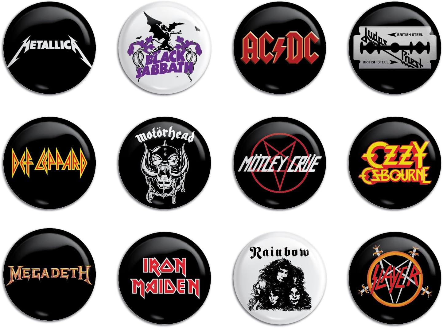 Amazon.com: Heavy Metal 20 NEW 1" inch (25mm) button pin badge ...