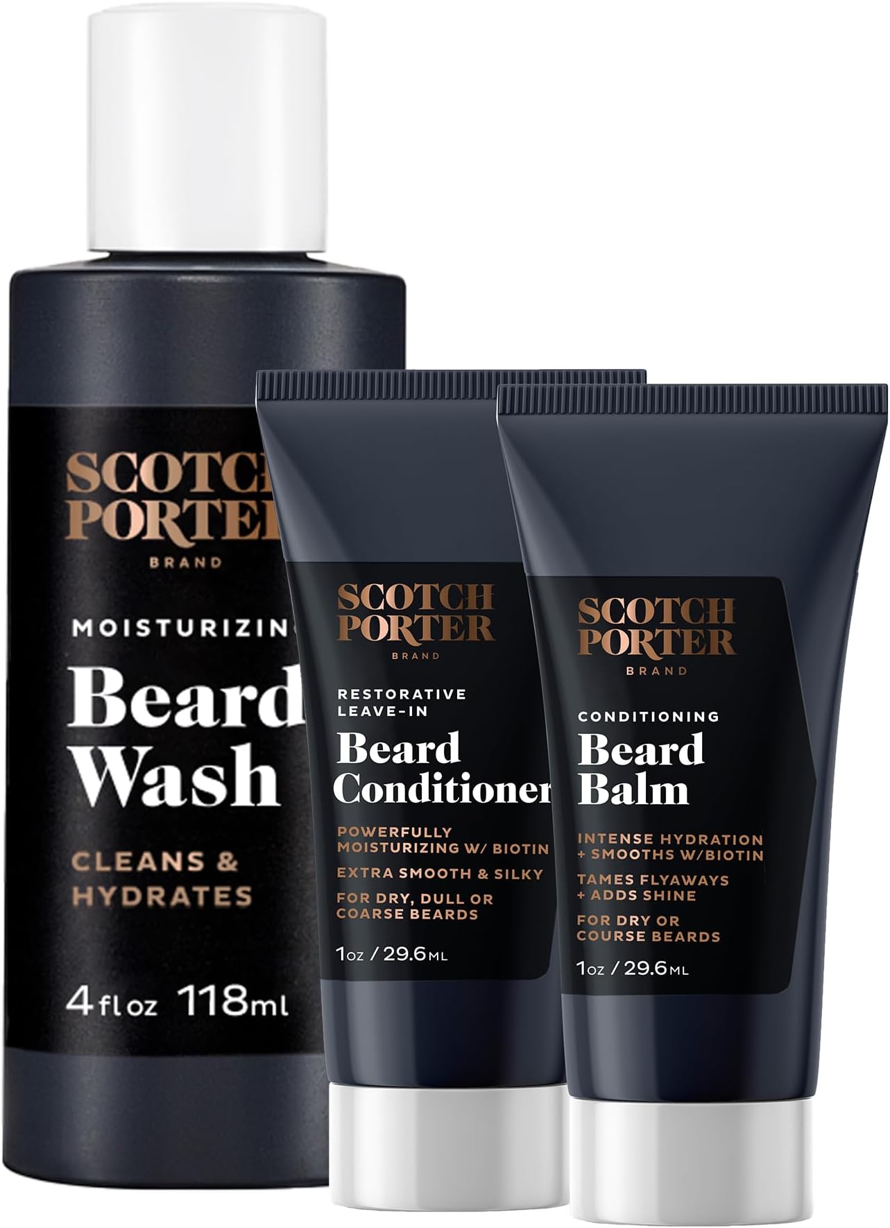 Amazon.com : Scotch Porter Beard Blueprint Starter Kit – Wash 4 oz ...