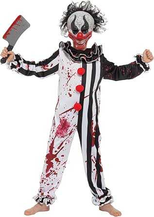 Amazon.com: Spooktacular Creations Halloween Boy Bleeding Killer Clown ...