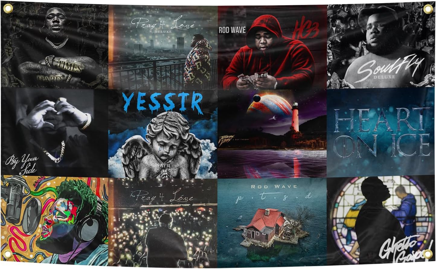 Amazon.com : Rod Rapper Wave Funny Flags - 3x5 Ft Durable Polyester ...