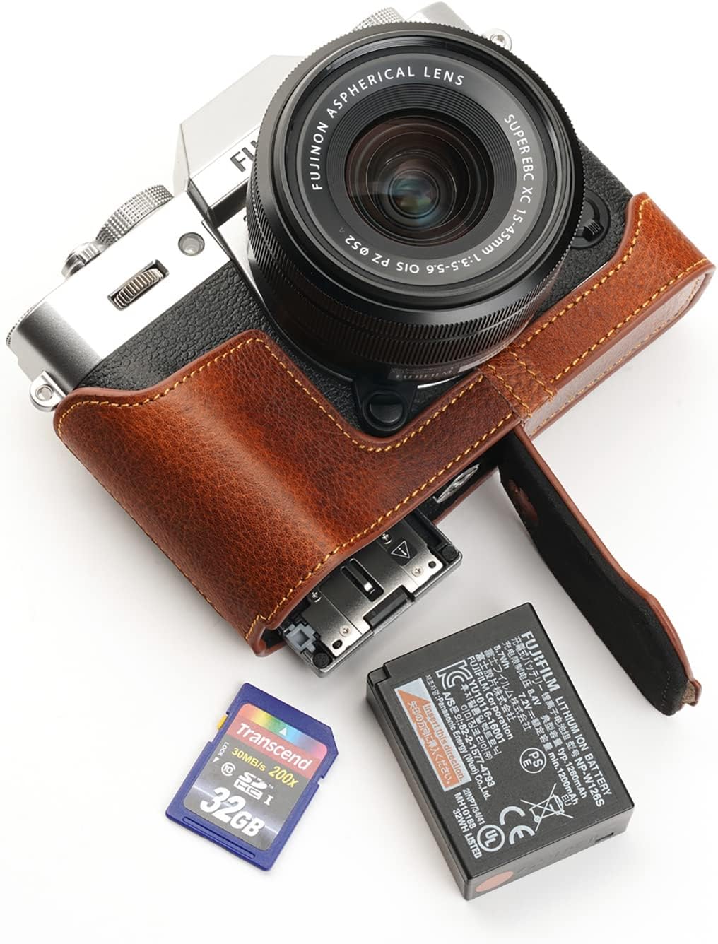 いです TP Handmade Genuine Real Leather Half Camera Case Bag Cover for ...