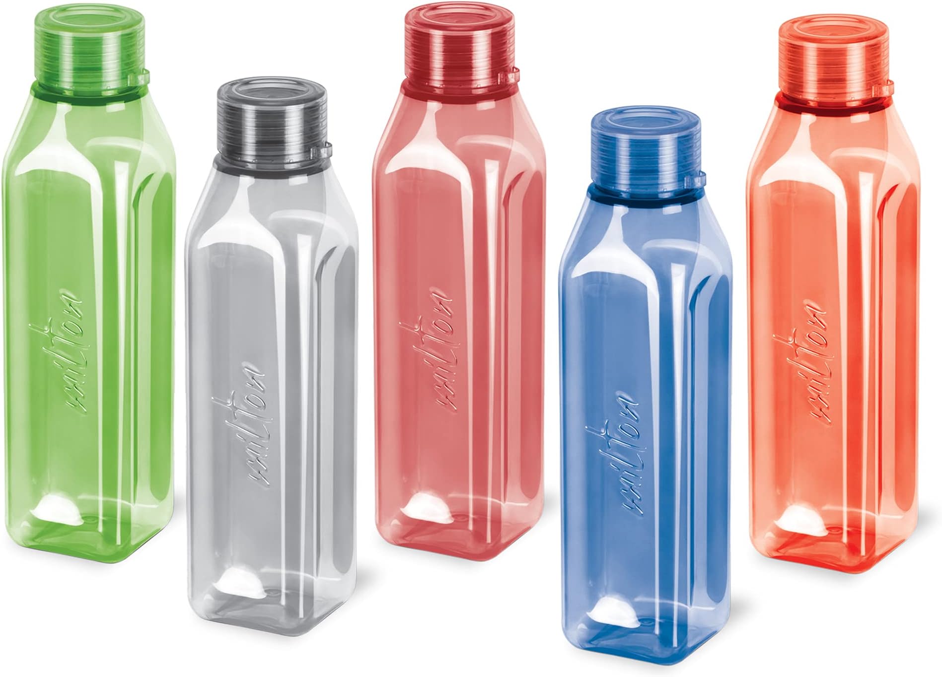 Amazon.com: Cello H2O Unbreakable Bottle, 1 Litre, Set of 6 : Home ...