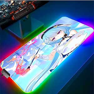 Amazon.com: Mouse Pads Anime XXL Large Gaming Mouse Pad RGB Desk Pad ...