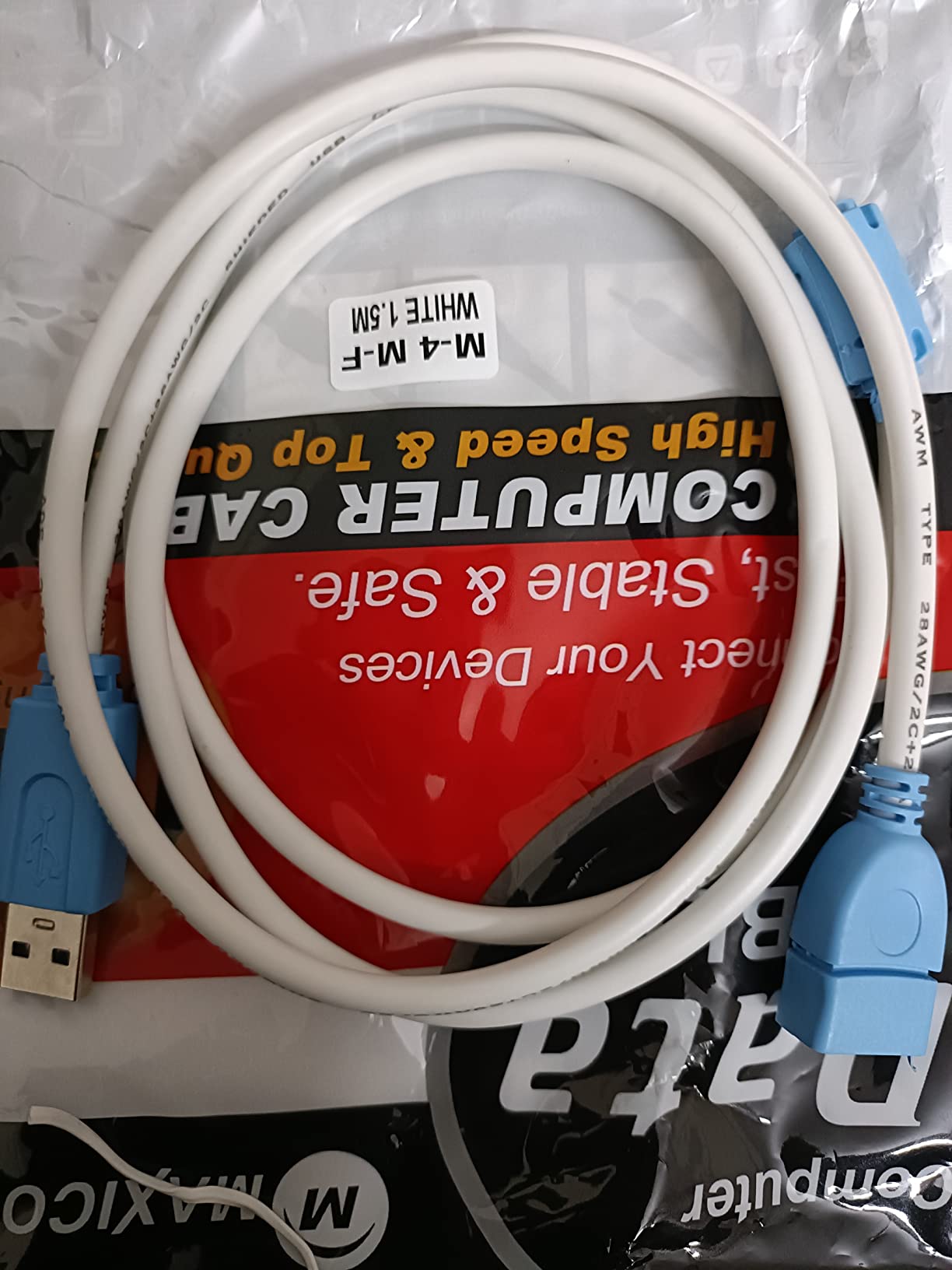 MAXICOM USB 3.0 Extension Moulded Type A Female to Male Cable for ...