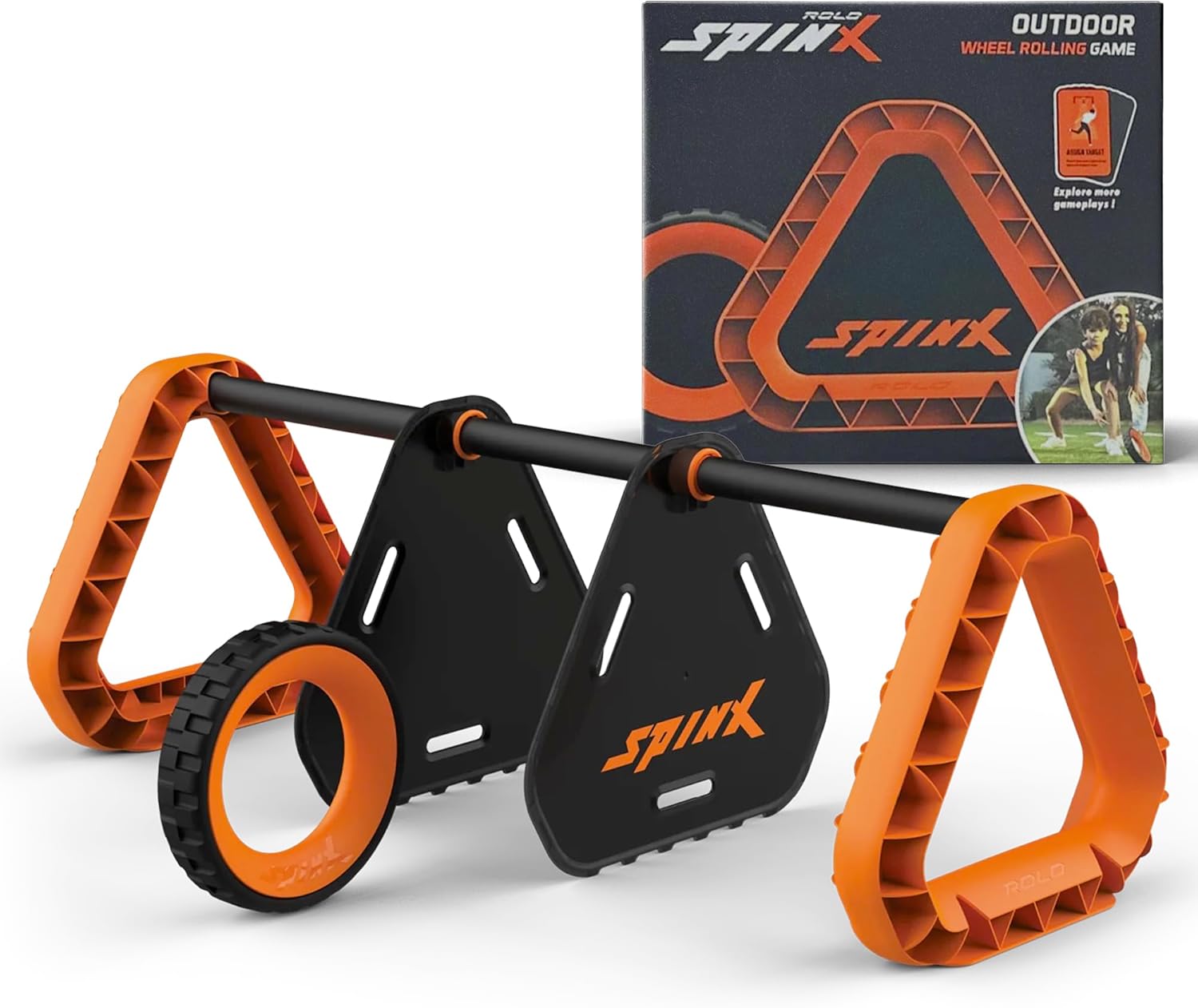 Amazon.com: Rolo SpinX: The Outdoor Wheel Rolling Yard Game - Portable ...