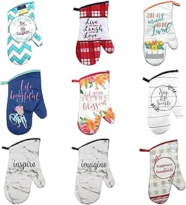 Amazon.com: Sentiment Kitchen Linen Set Oven Mitt Value Bundle for ...