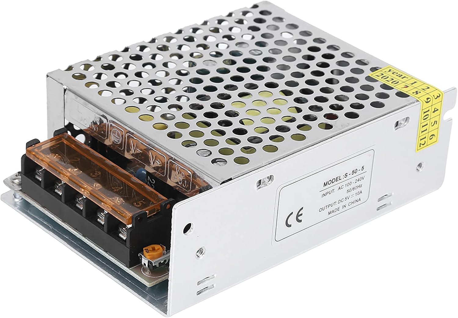 Amazon.co.jp: Ongwan 安定化電源 AC 100-240V to DC 5V コンバーター スイッチング電源 直流電変換器 短絡・過負荷・過電圧保護機能 アルミ製 (10A ...