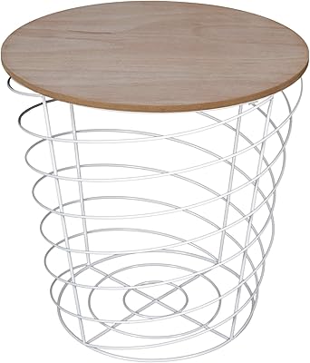 Modern Black Small Wire Side Table Metal Coffee End Side Table With ...