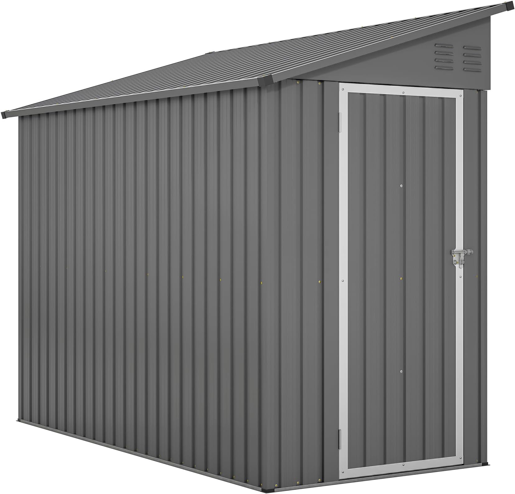 Amazon.com : AECOJOY Outdoor Storage Shed Lean to, 4.2' x 7' Small ...