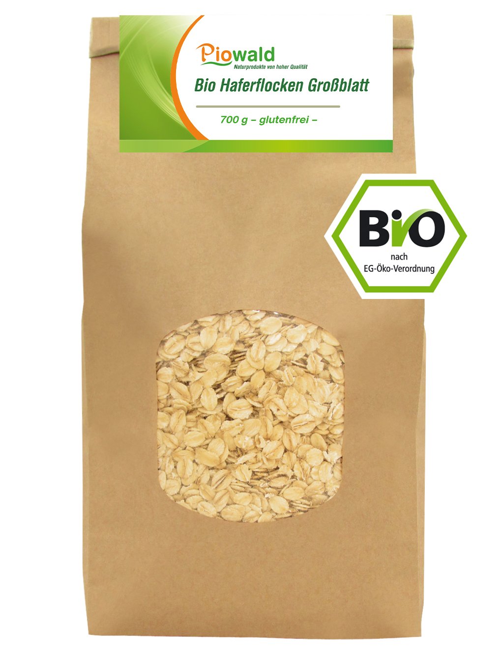 BIO Haferflocken Großblatt - 700g, glutenfrei : Amazon.de: Lebensmittel ...