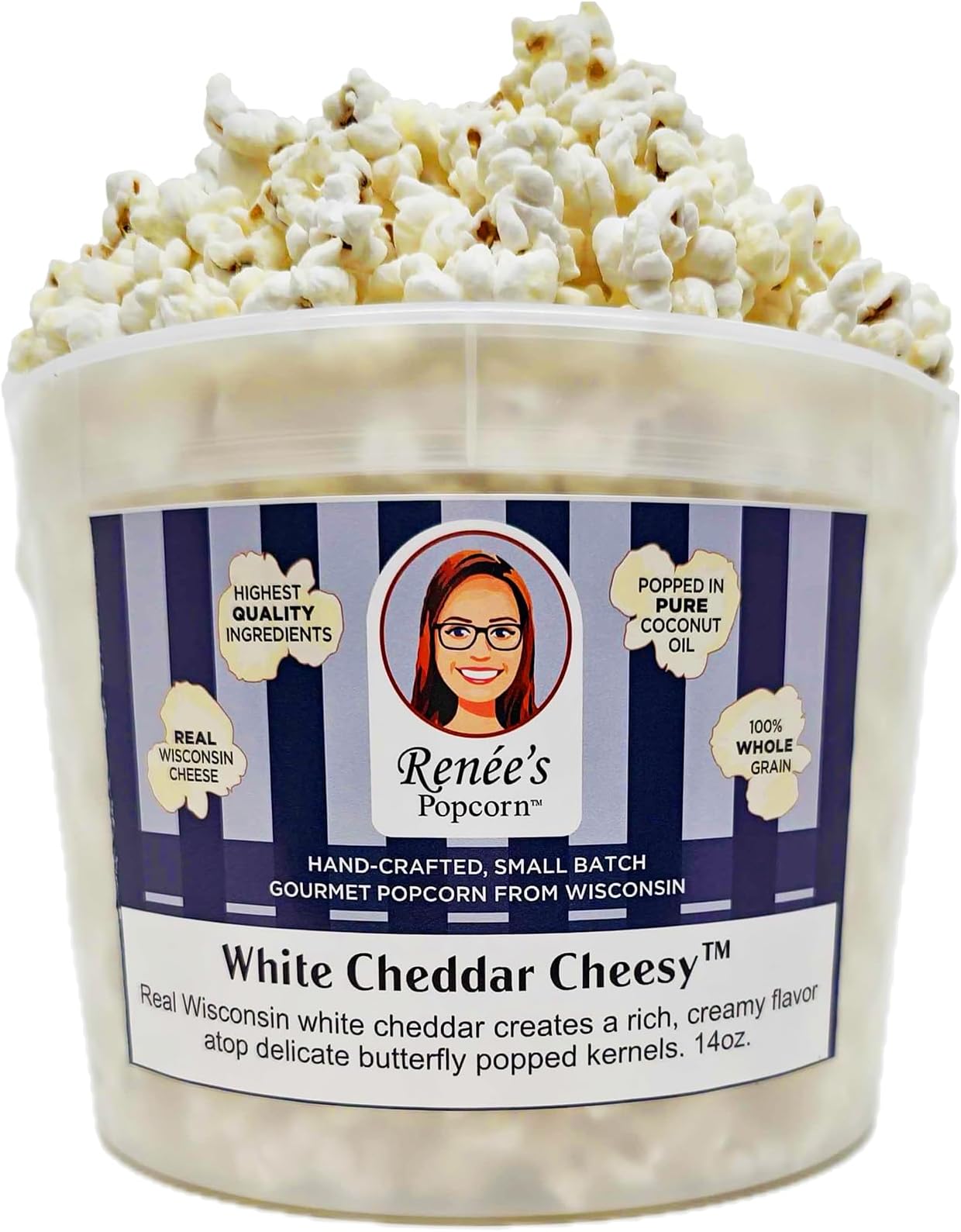 Amazon.com: 2 Gallon Popcorn Tin Gift - 3 Kinds (Cheese/Caramel/Salt ...