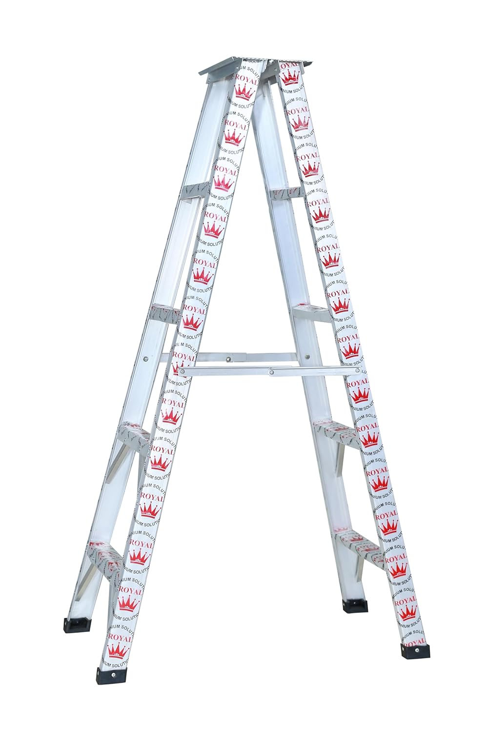 Royal Aluminium 2 Way Steps Folding Ladder (Silver, Medium) (5 FEET ...