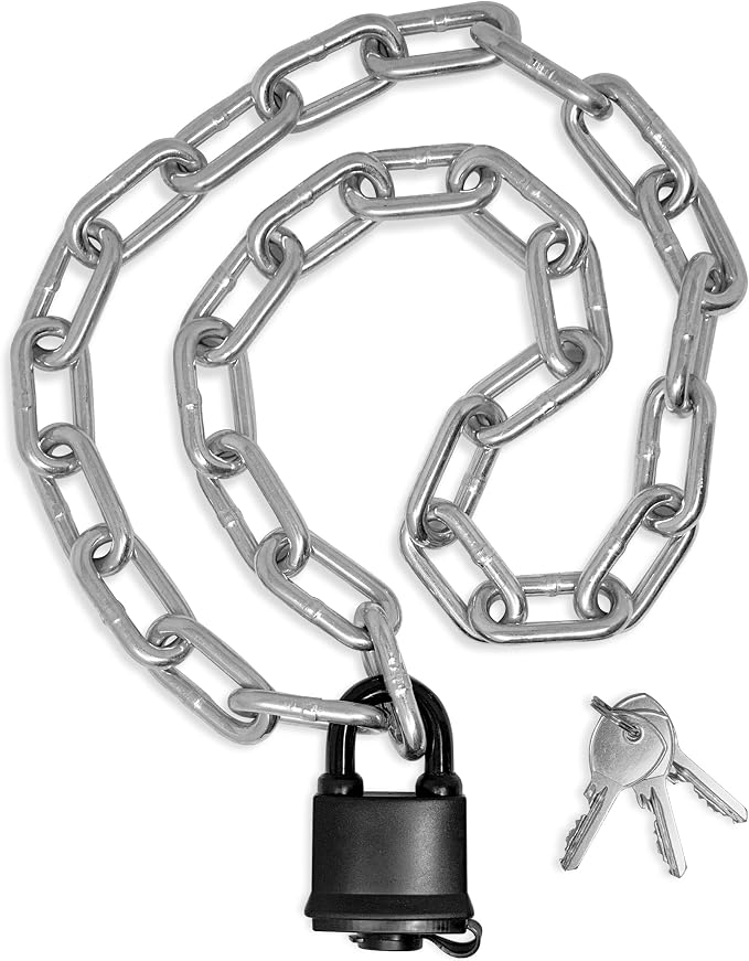 Urban August Security Chain Hardened 8mm Thick with a Weather-Resistant ...