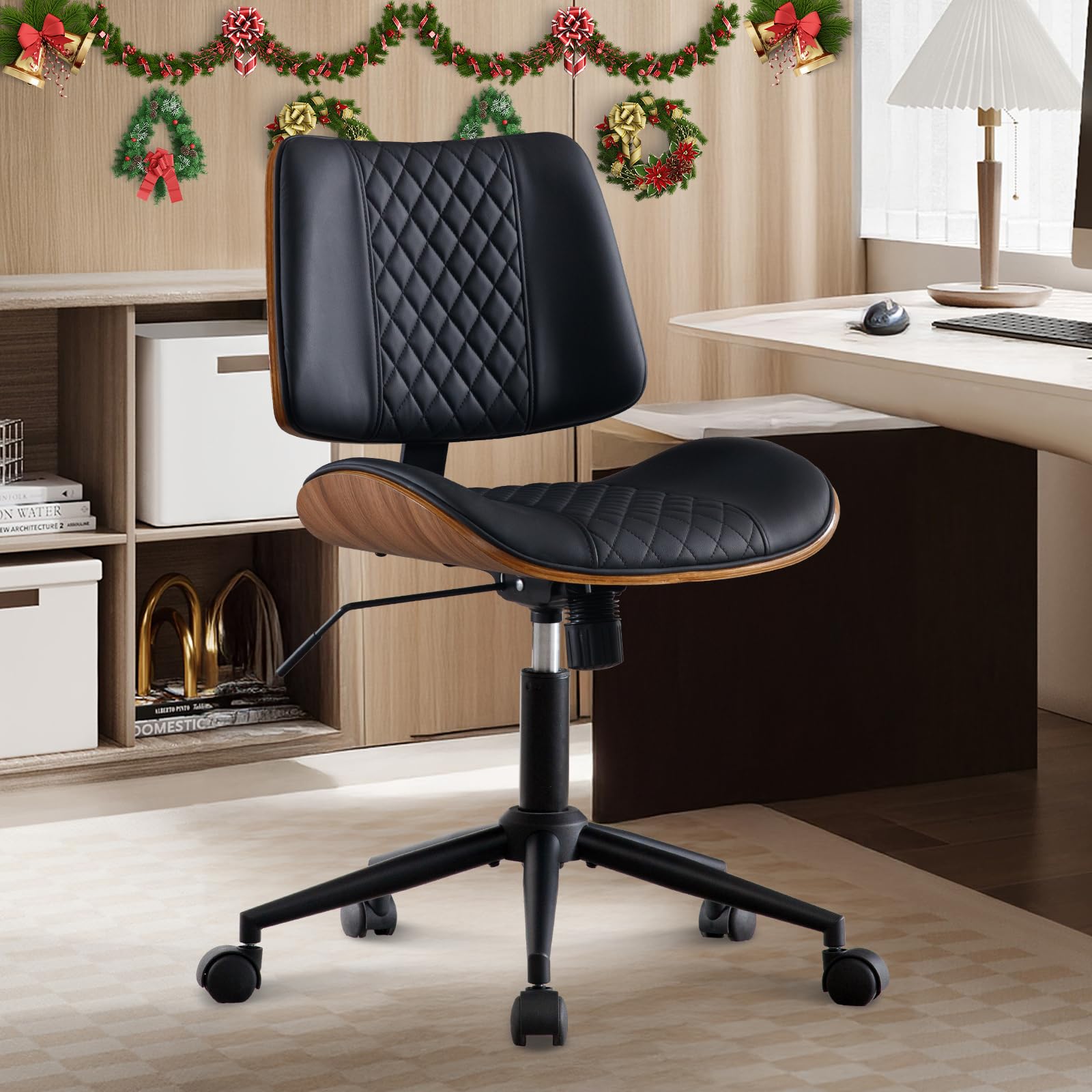 Amazon.com: BV BONNE VIE Modern Chair, Armless Small Desk Chair with ...