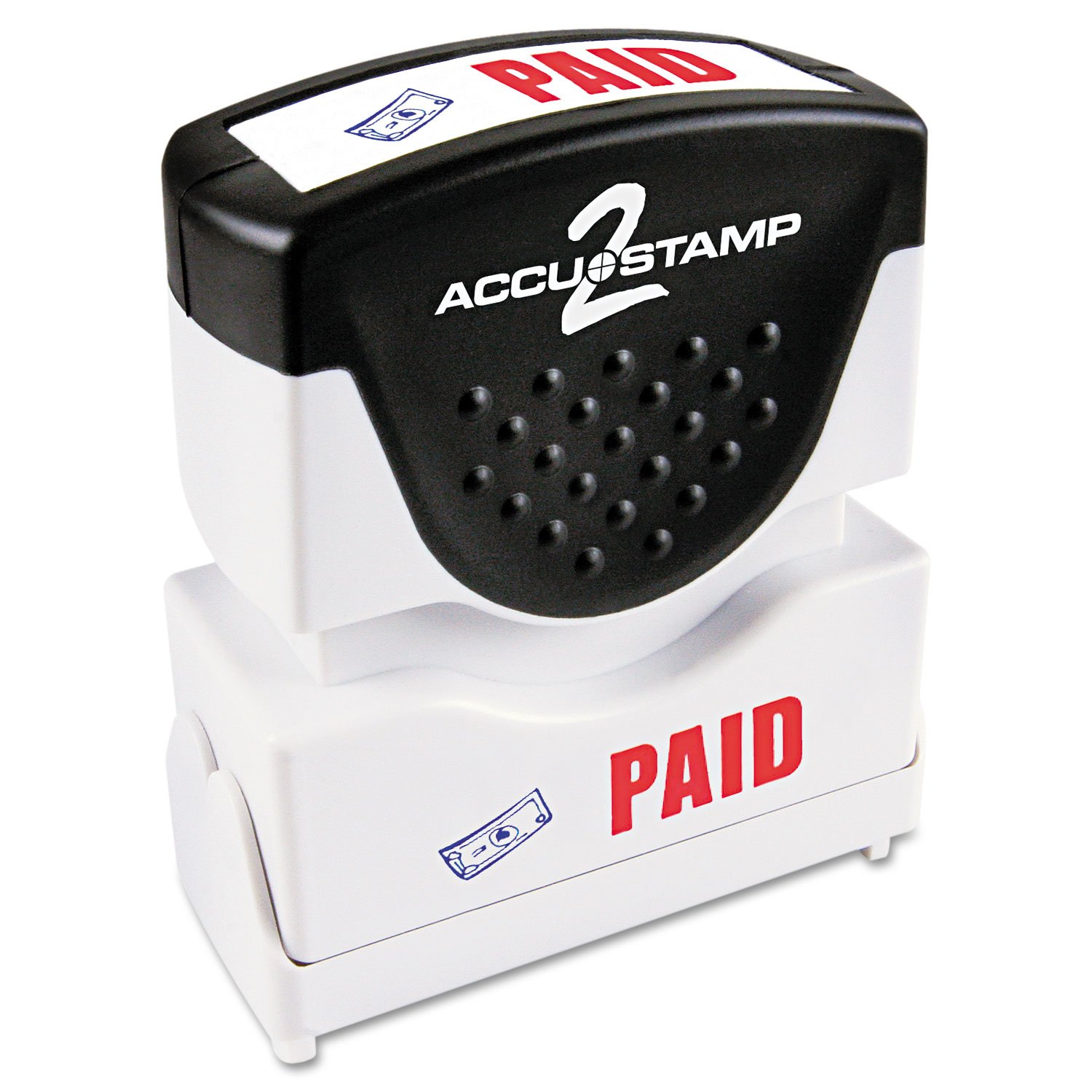 Amazon.com : ACCUSTAMP2 035535 Pre-Inked Shutter Stamp PAID, Red/Blue ...