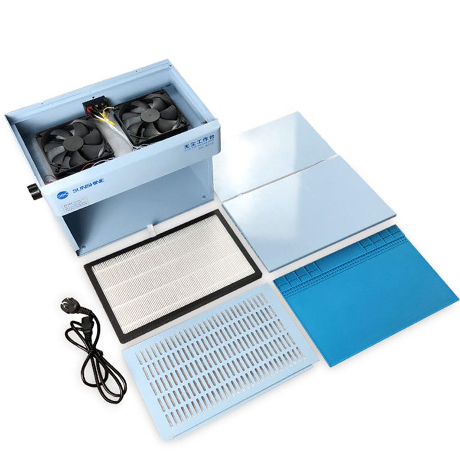 Portable Fume Hood Mini Dust Free Room Worktable Portable Laminar Air ...