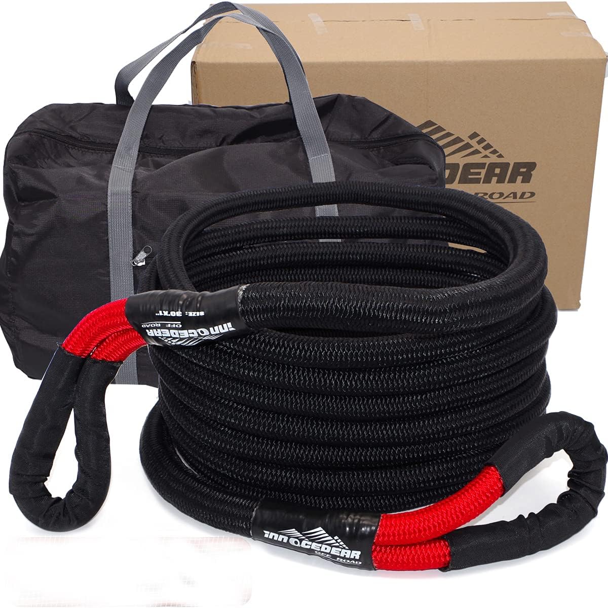 Amazon.com: Innocedear 1"×30ft Recovery & Tow Rope Strap,Kinetic Energy ...