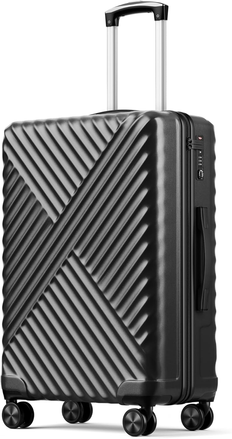 Amazon.com | SunnyTour 28 inch Checked Luggage PC Durable Suitcase with ...