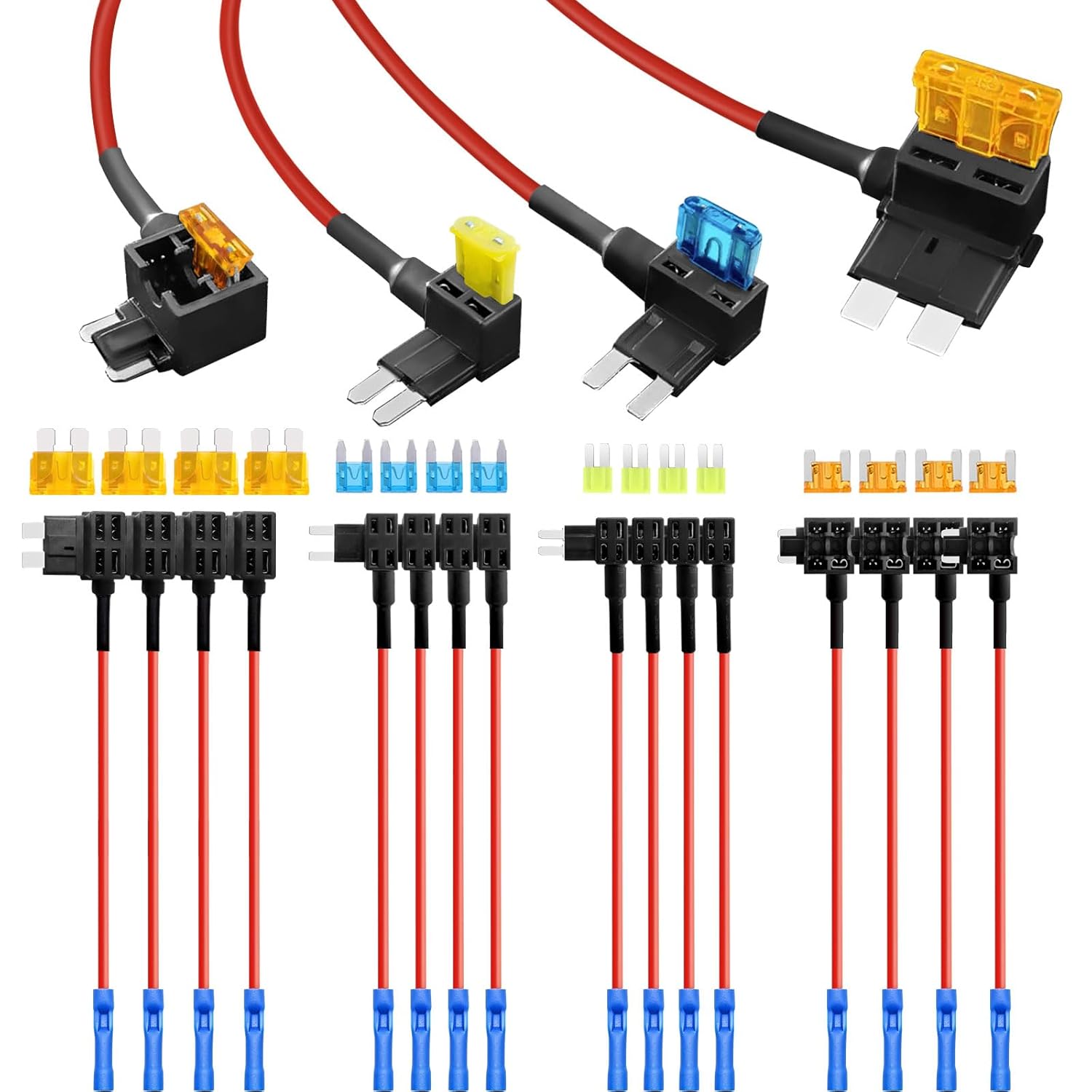 Amazon.com: GHGVOLB 16 Pack 4 Types Car Fuse Tap, Enhanced style 12V ...
