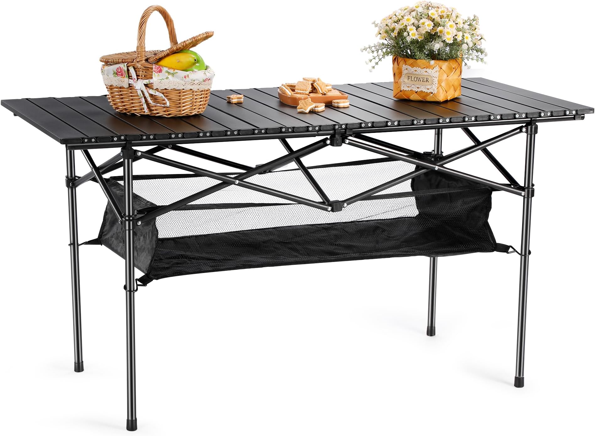 Amazon.com: Rengue Folding Camping Table - Portable Lightweight Table ...
