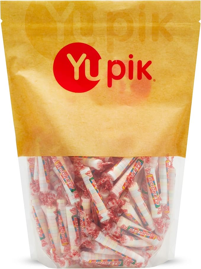 Yupik Candy Rockets, 1 kg, Gluten-Free, Multicolored Pressed Candies ...
