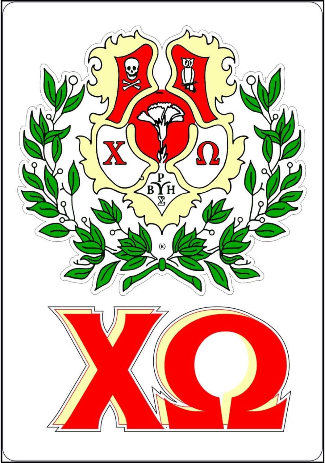 Amazon.com: Chi Omega Crest Decals : Sports & Outdoors