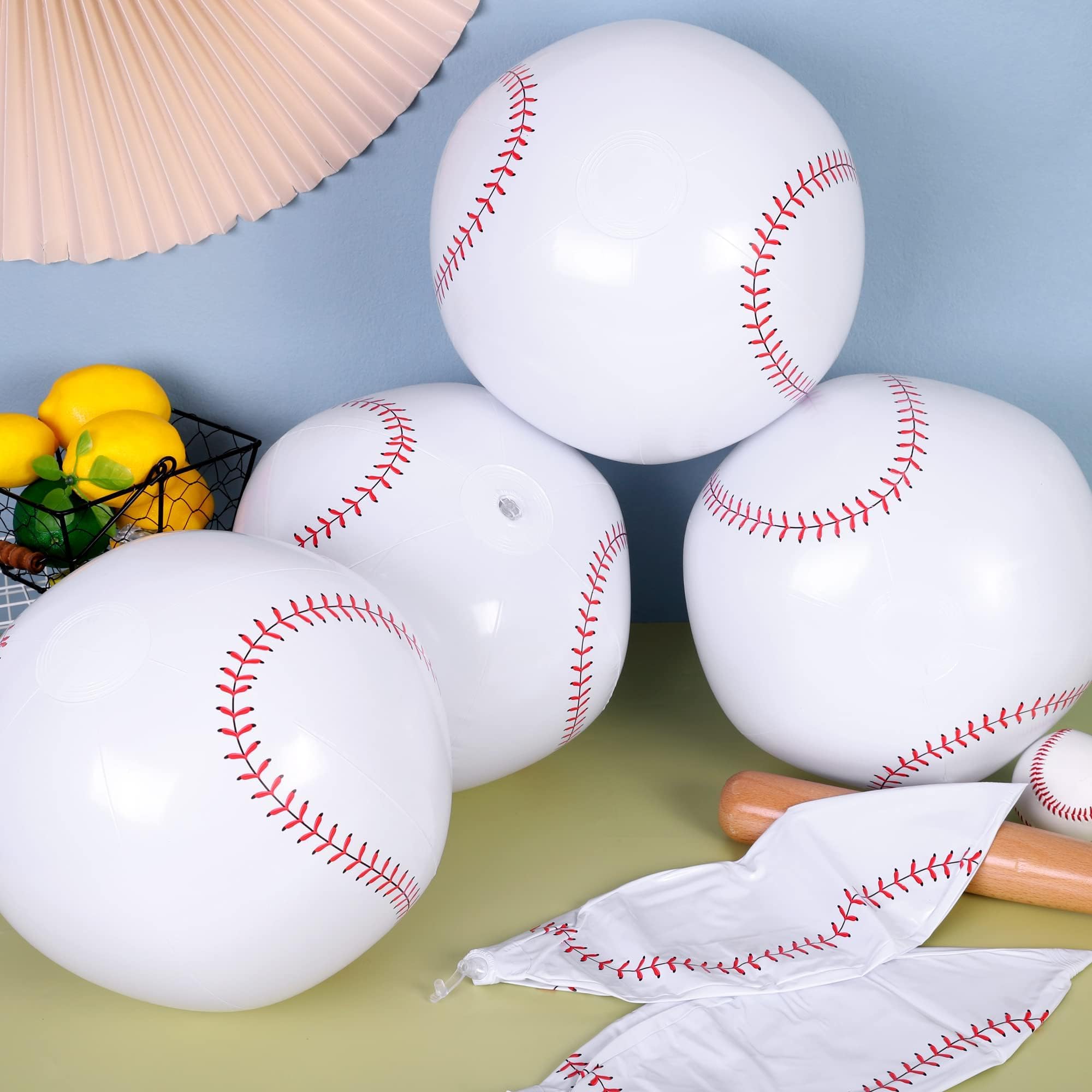 Snapklik.com : Durony 6 Pack Inflatable Baseball Beach Ball 11 Inch ...