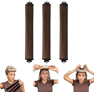 Amuer 3 PCS Heatless Hair Rods Set,Flexible Curler with Hook No Heat ...