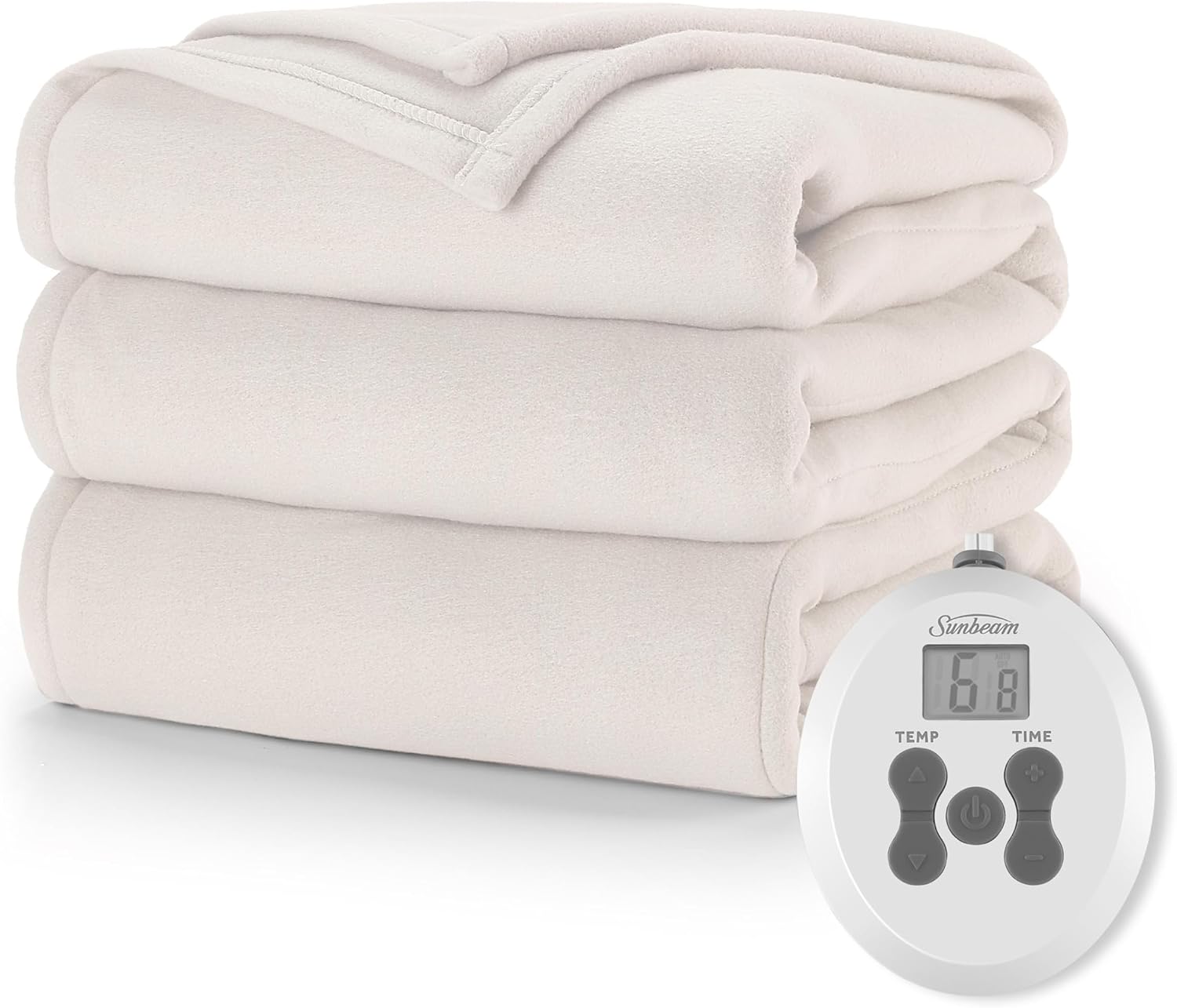 Amazon.com: Sunbeam Royal Ultra Fleece Heated Electric Blanket Full ...