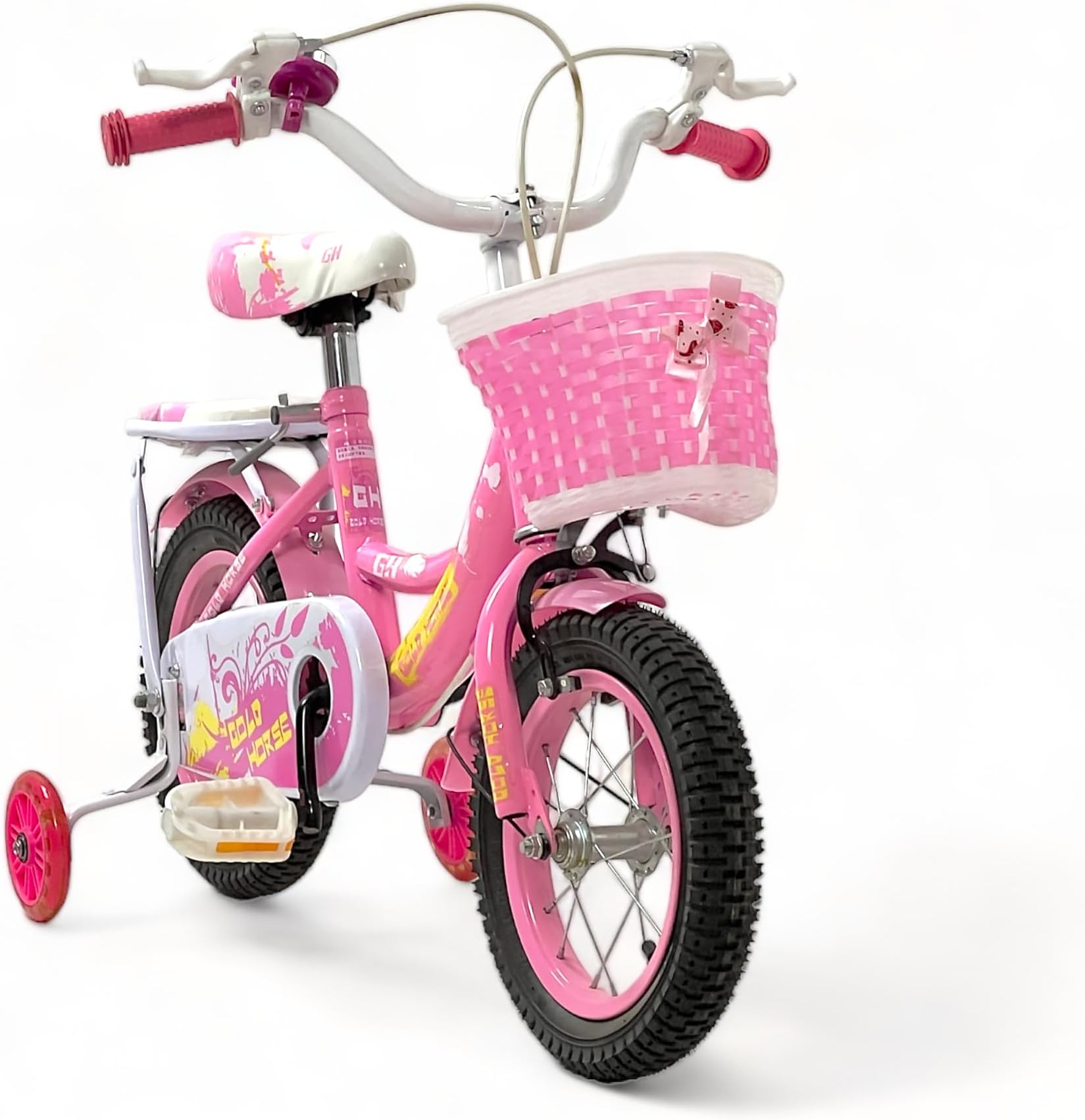 SDUOBEI Girls Bike With Normal Training Wheels 14 Inch, Pink : Buy ...