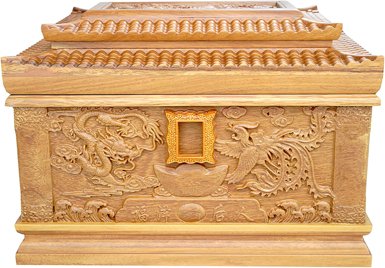 Amazon.com: Funeral Supplies Ashes Box, Dragon and Phoenix Auspicious ...