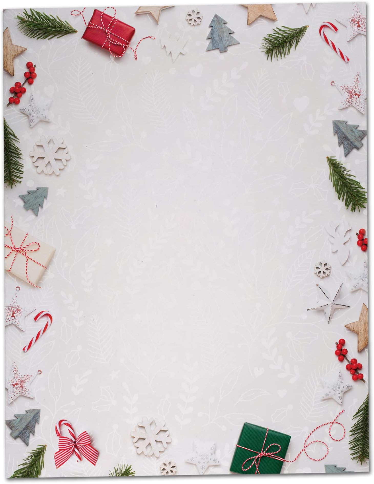 Amazon.com : Beach Holiday Christmas Letterhead Paper - 80 Sheets ...