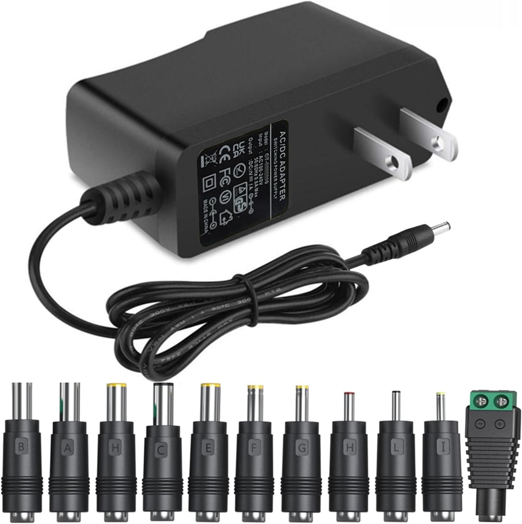 Amazon.com: GuanTing Universal AC Adapter 12V 2A Power Supply Charger ...