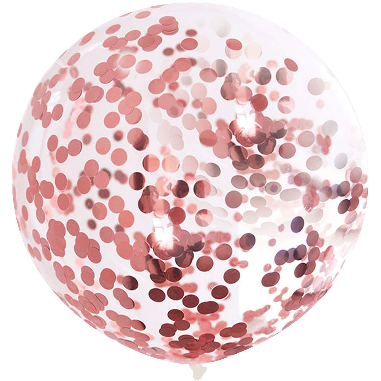 Amazon.com: Neo LOONS 36 Inch Giant Confetti Balloons, Rose Gold Latex ...