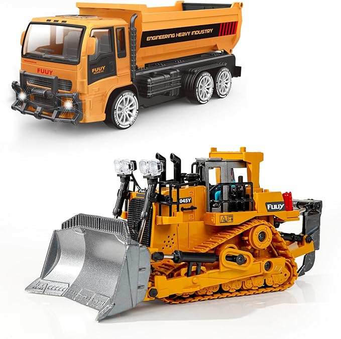 Amazon.com: FUUY Construction Toys for 3 Year Old Boys, Realistic ...